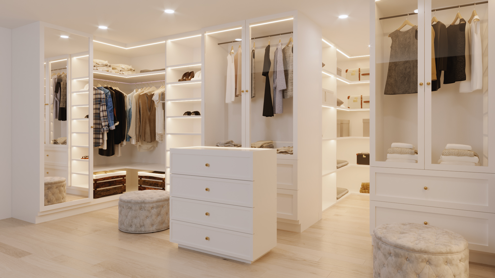 Elegant Walk-In Closet - Raw Interior Design